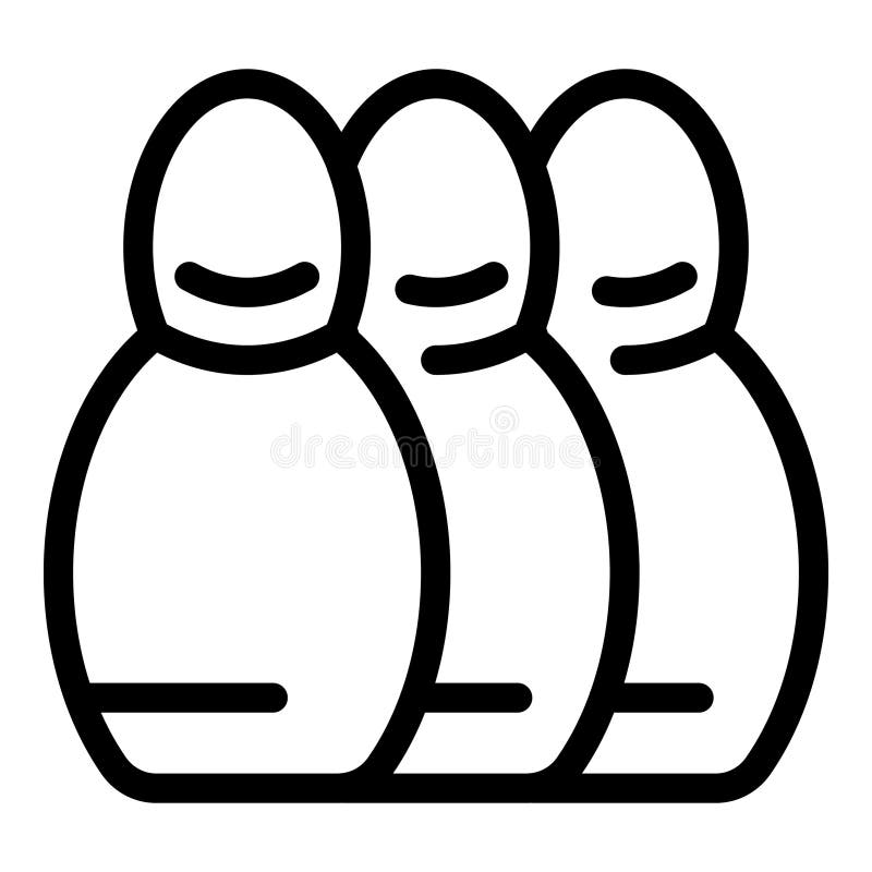 Matryoshka Dolls Outline Vector Illustration Stock Vector ...