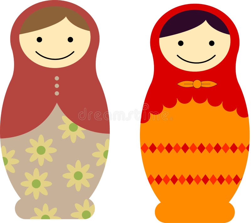 Matryoshka dolls stock vector. Illustration of decoration - 37666287