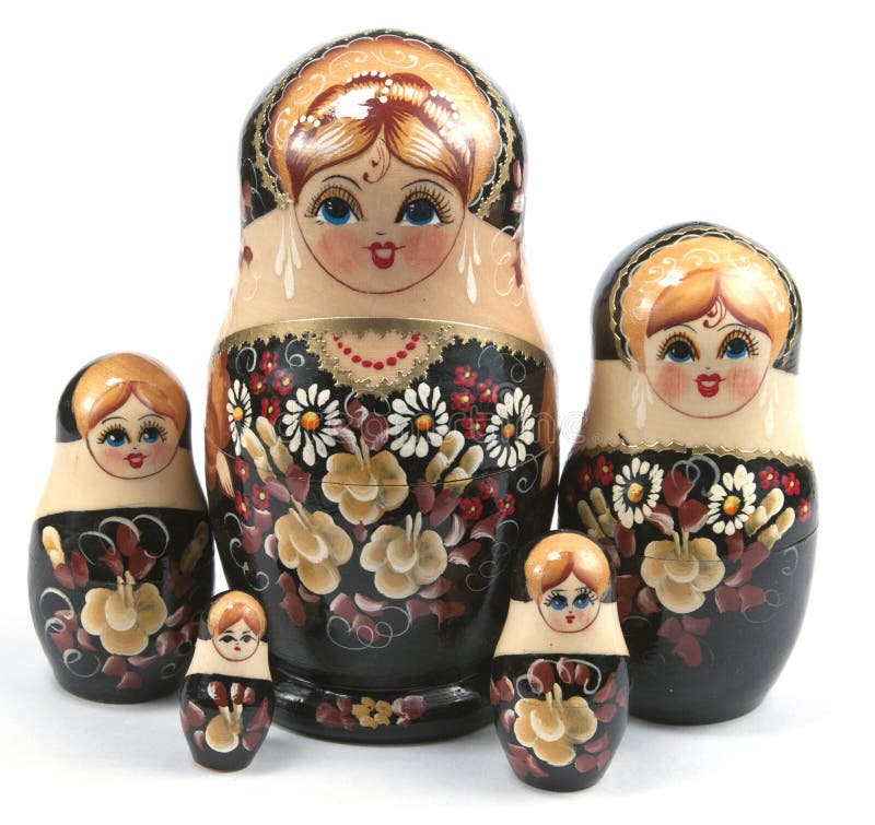 Matryoshka family stock image. Image of national, doll - 21967343