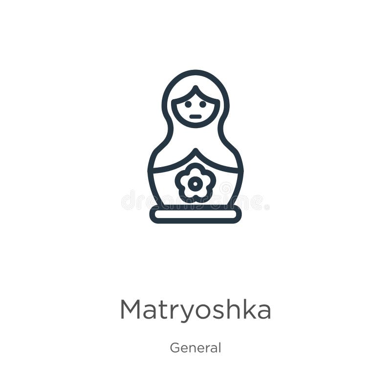 Matryoshka Icon Russian Nesting Doll with Luxury Golden Ornament ...