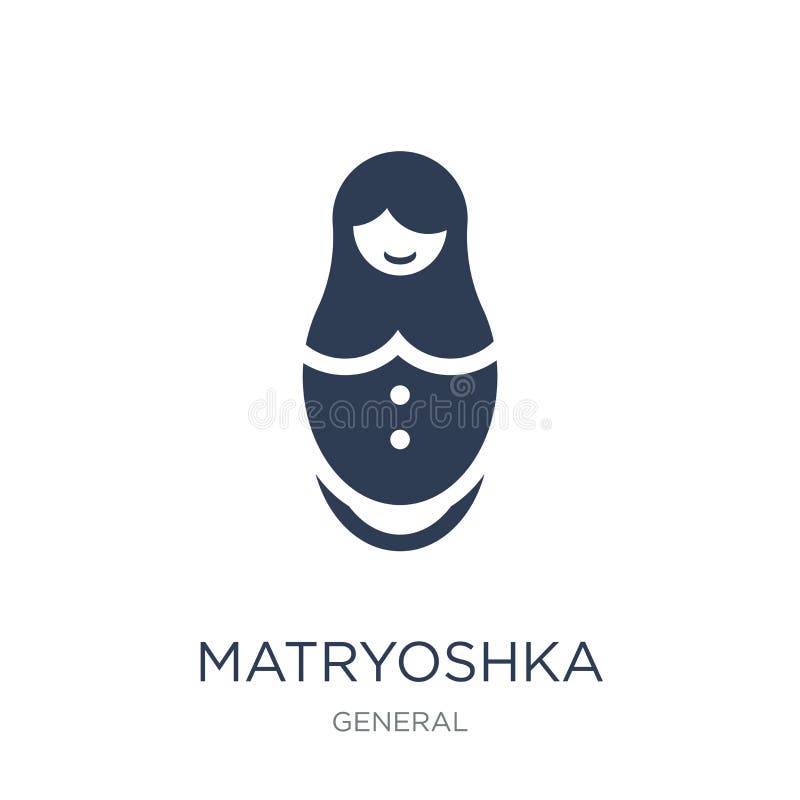 Matryoshka Icon. Trendy Flat Vector Matryoshka Icon on White Background ...