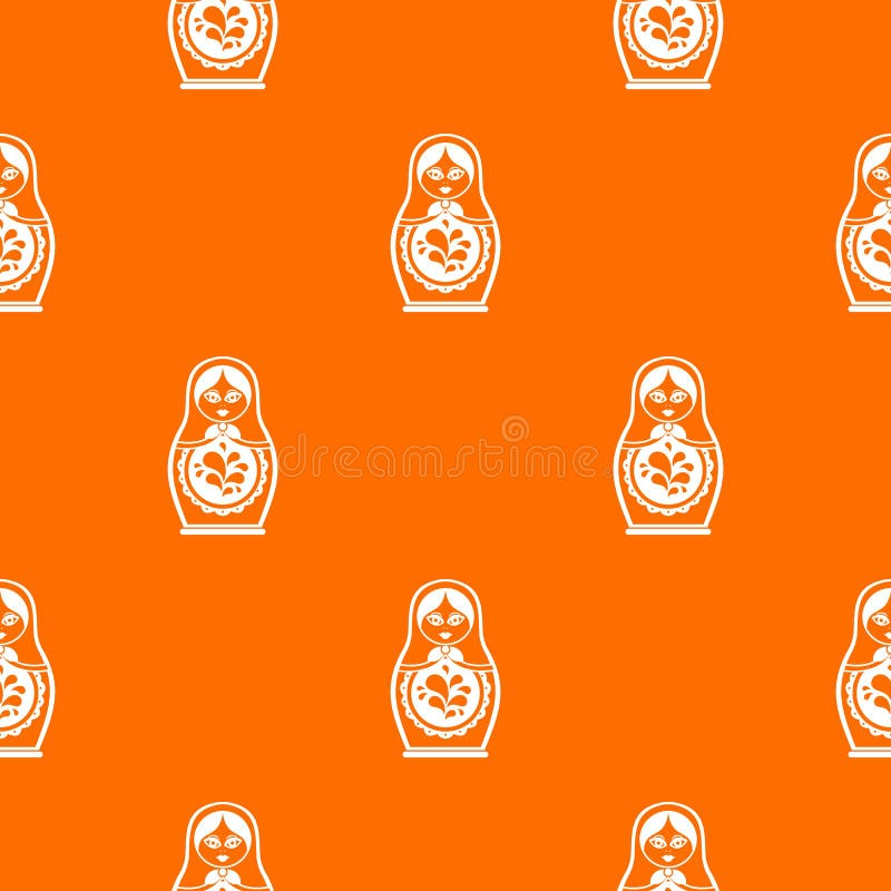 Matryoshka Pattern Seamless Stock Vector - Illustration of matrioshka ...