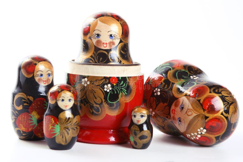 Matryoshka - Russian Nested Dolls Stock Image - Image of color, little ...