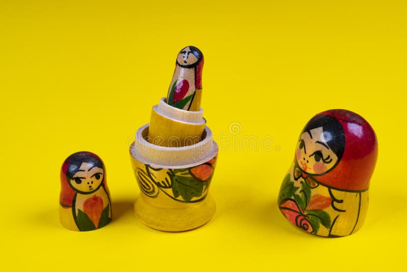 Matryoshka statuettes stock photo. Image of objects - 255193548