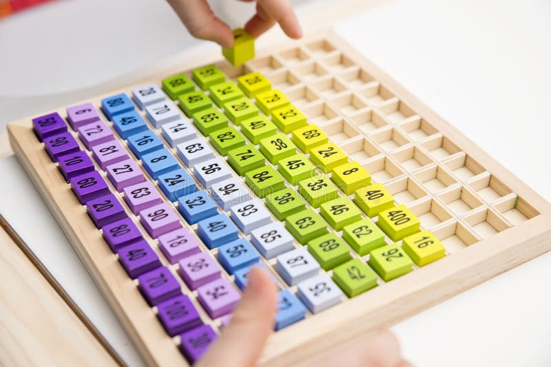 Mats educational game. stock photo. Image of design - 239485420