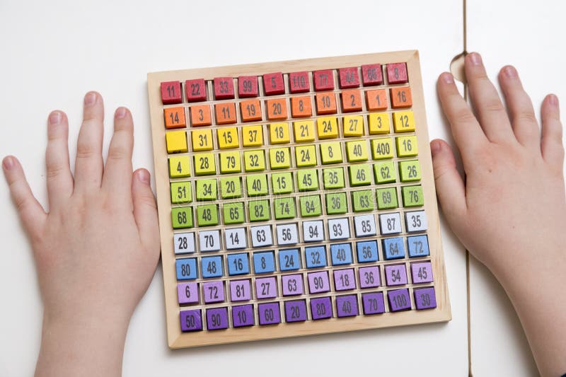 Mats educational game. stock photo. Image of classroom - 239485424