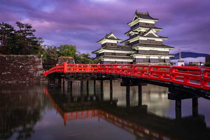 Matsumoto Castle at Night, Japan Stock Photo - Image of matsumoto, park ...