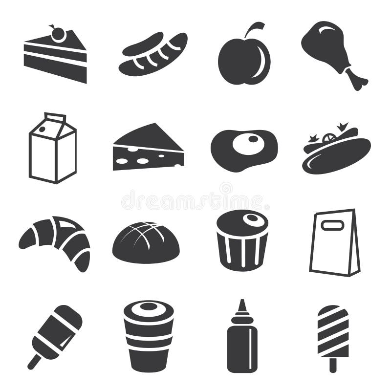 Matsymboler stock illustrationer. Illustration av fransman - 36902986