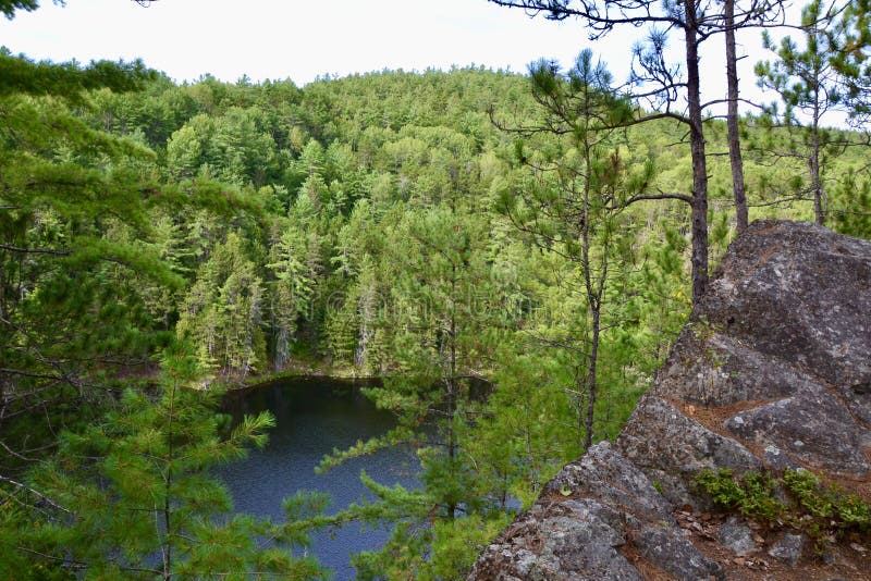 Mattawa River Along Red Pine Loop Trail at Samuel De Champlain Stock ...