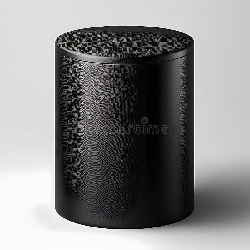 Matte Black Cylinder stock illustration. Illustration of camera - 378621807