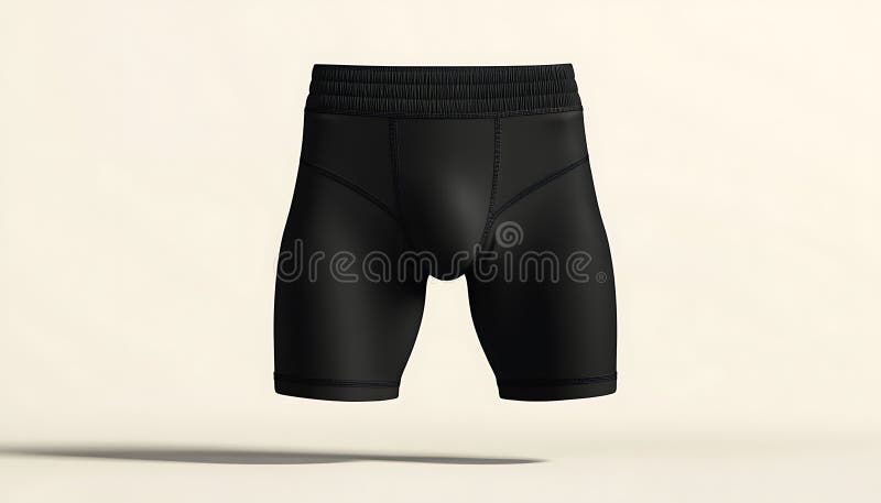 Matte Black Solid-color Men S Boxers Mockup Displayed with Crisp ...