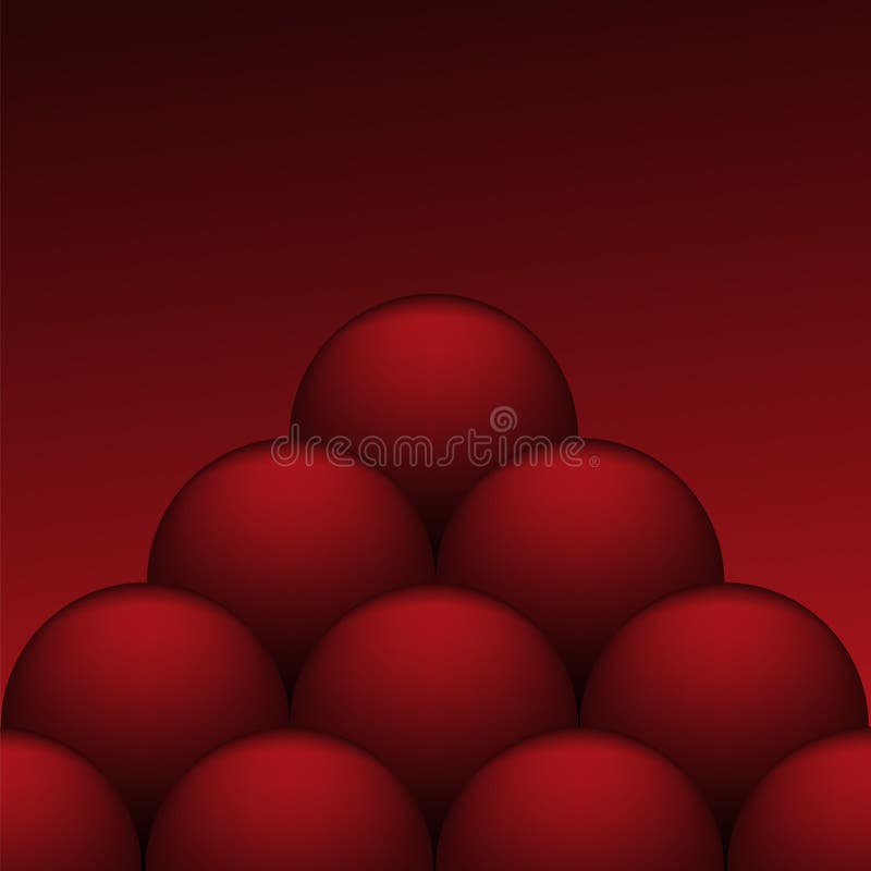 Matte Red Ball on Red Background, Stock Illustration - Illustration of ...