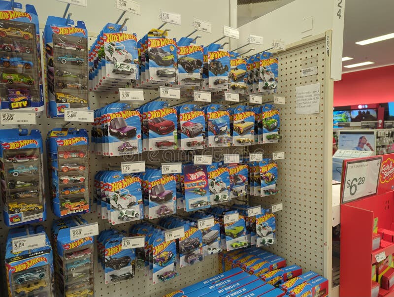 Mattel Hot Wheels Matchbox Section Display at Target Editorial Image ...