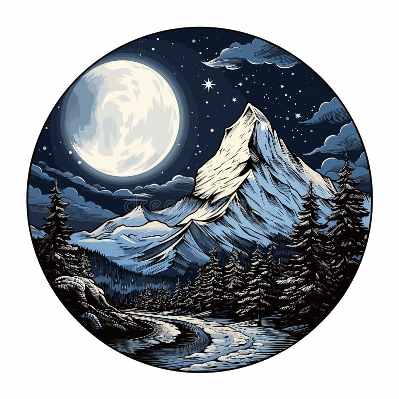 Matterhorn Hand-drawn Comic Illustration. Matterhorn. Vector Doodle ...