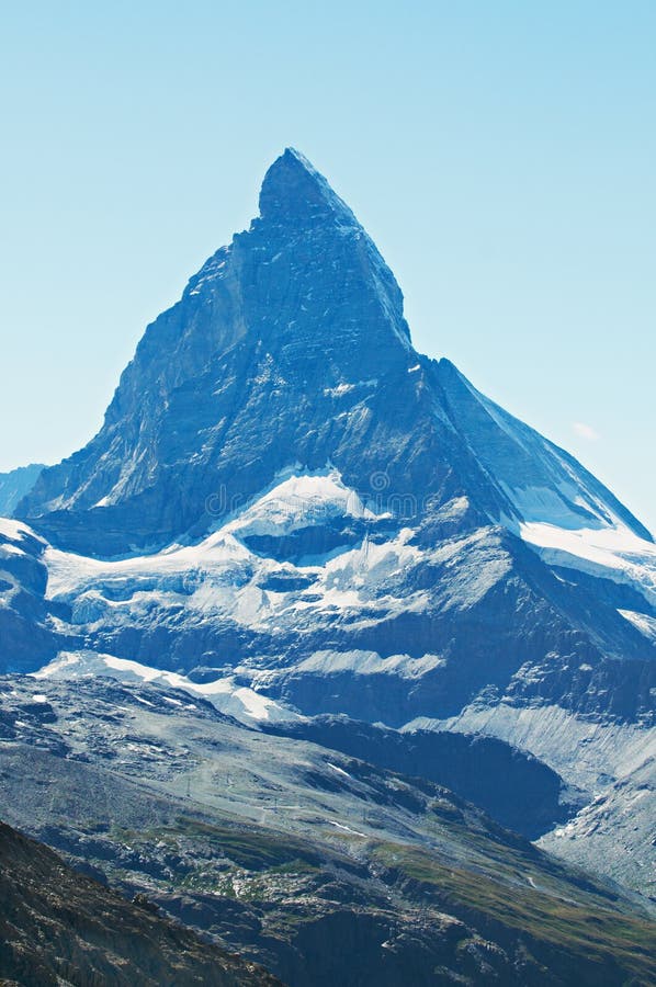 Matterhorn stock photo. Image of business, cable, snow - 31100828