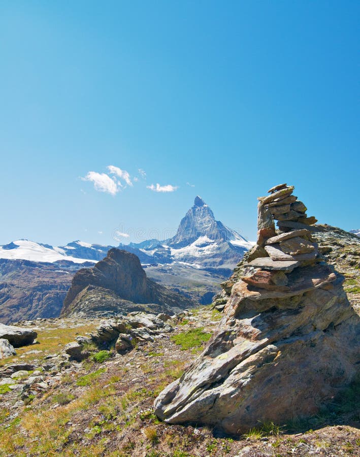 Matterhorn stock photo. Image of mountain, point, blue - 31161364