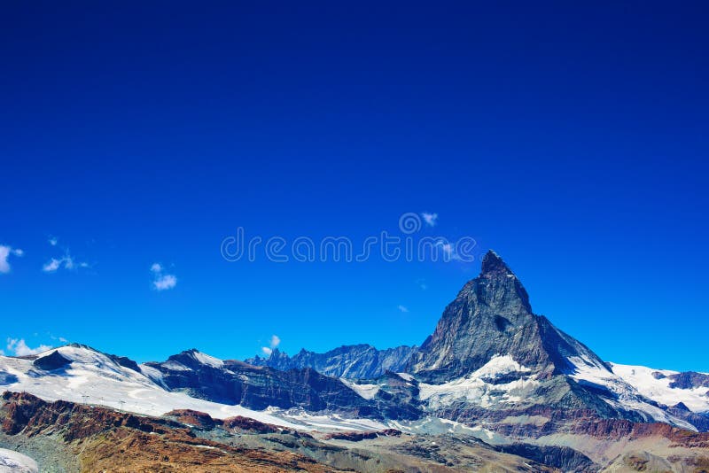 Matterhorn mountain stock photo. Image of outdoors, mountain - 30872644