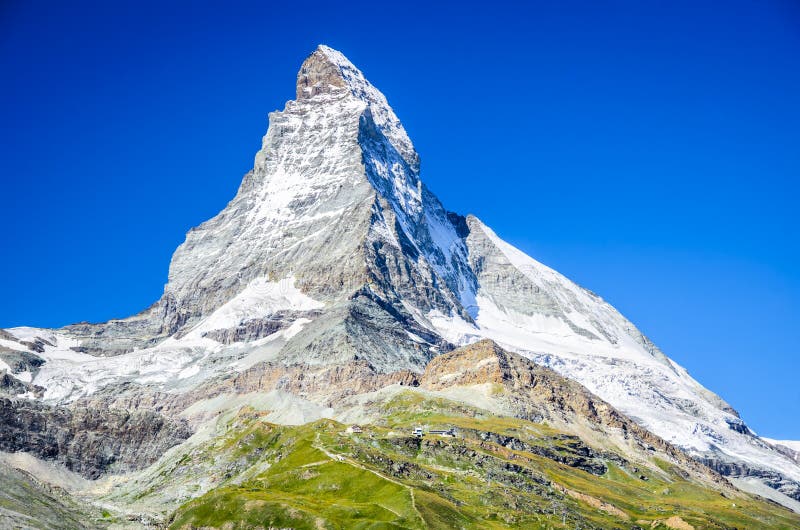 Matterhorn, Schweizer Alpen, Die Schweiz Stockfoto - Bild von kalt ...