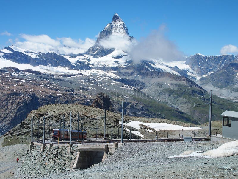 Matterhorn view stock image. Image of europa, cold, perfect - 51763157