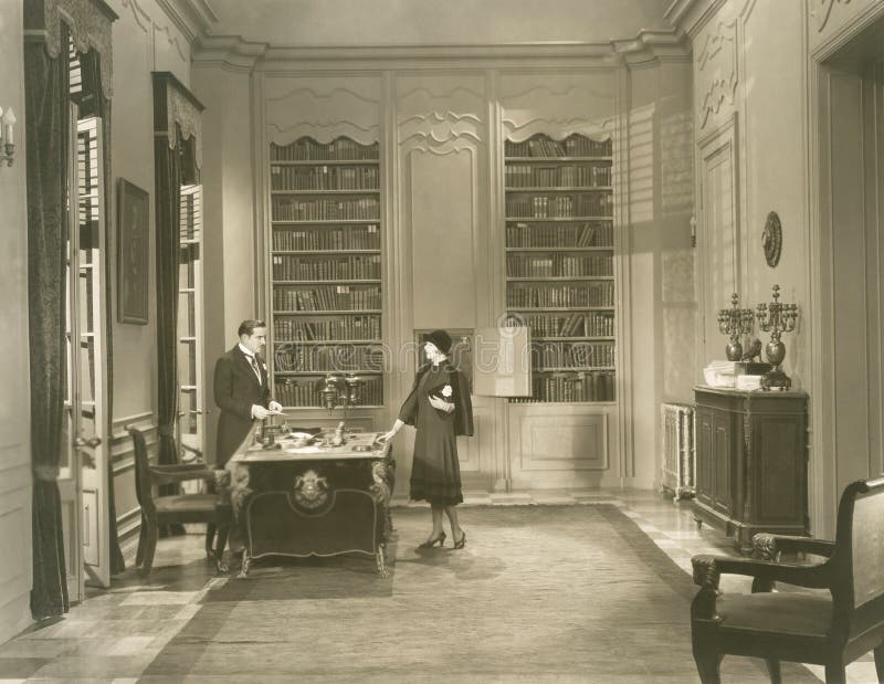 1920s office Part 1 stock image. Image of doorway, group - 59799571
