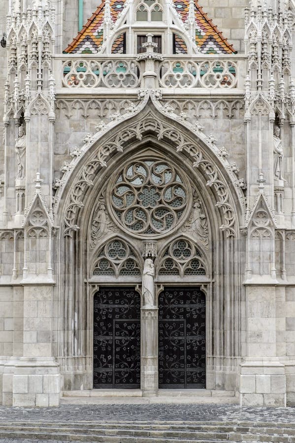 Matthias Church in Budapest Trinity Square Stock Image - Image of bible ...