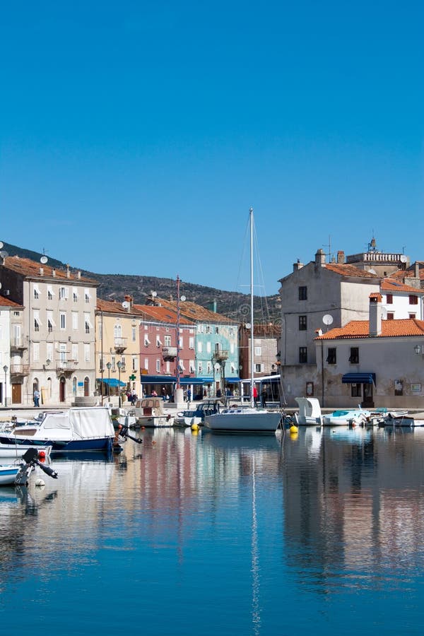 Città Di Cres - Vista Panoramica Immagine Stock - Immagine di bello ...