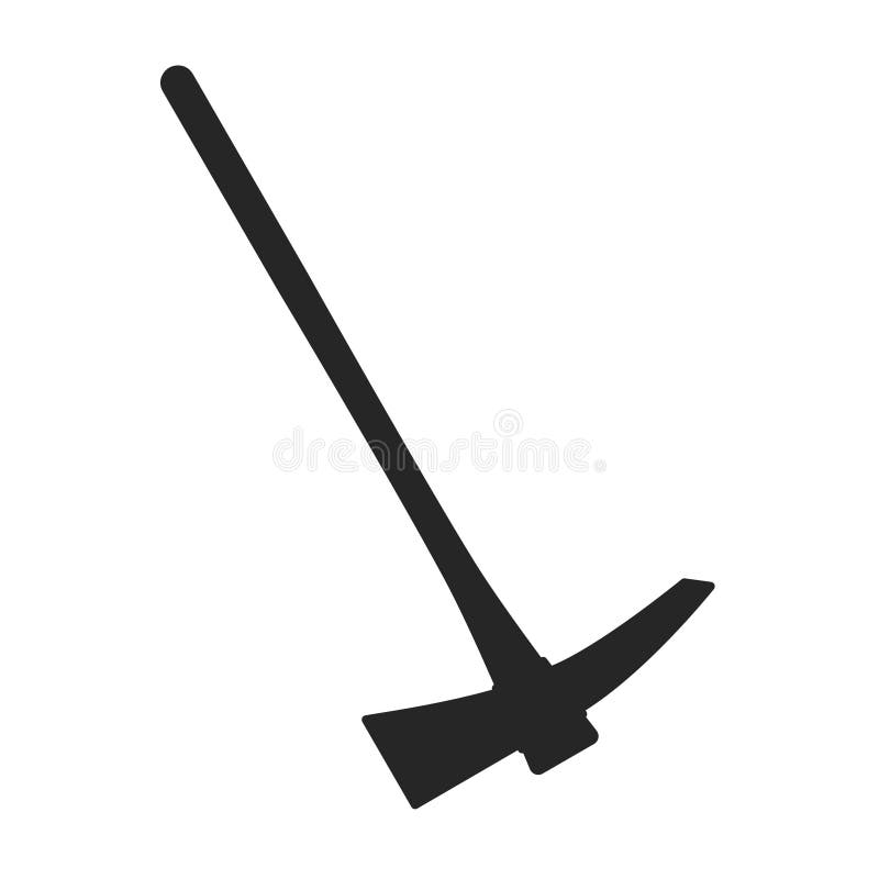 Mattock Vector Icon stock vector. Illustration of icon - 391105711