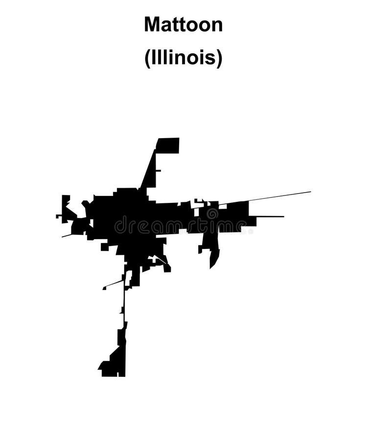 Mattoon Outline Stock Illustrations – 2 Mattoon Outline Stock ...
