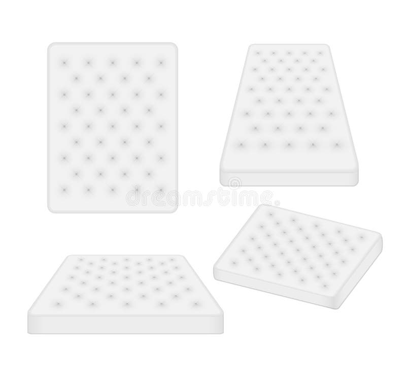 Mattress for Comfortable Sleep Background. Modern Soft Foam Mattress ...