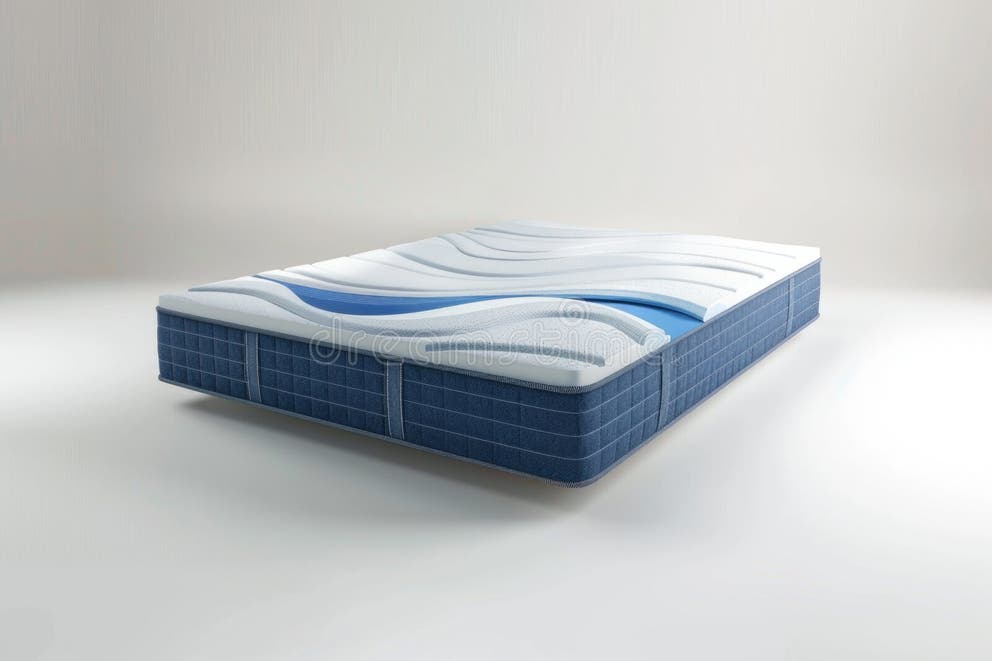A Mattress with a Unique Wave Pattern Design. Perfect for Interior ...