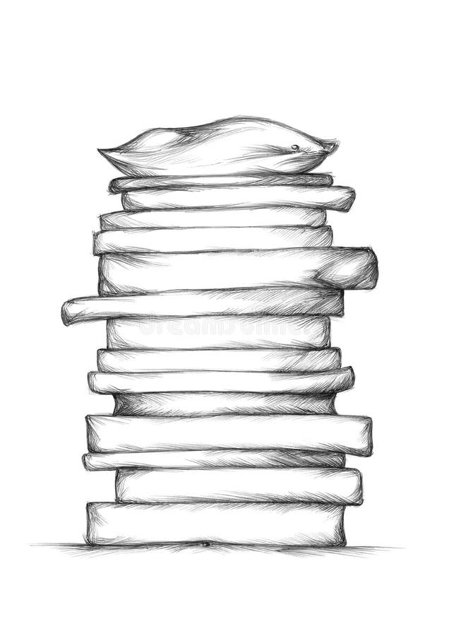Mattresses stack stock illustration. Illustration of soft - 93665831