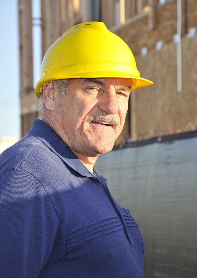 Mature Construction Worker stock photo. Image of people - 21478612