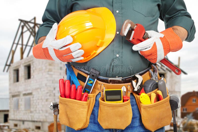 Mature contractor stock image. Image of foreman, builder - 30946569