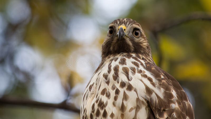 Mature Cooper S Hawk Stares at Camera in Macro View Stock Photo - Image ...