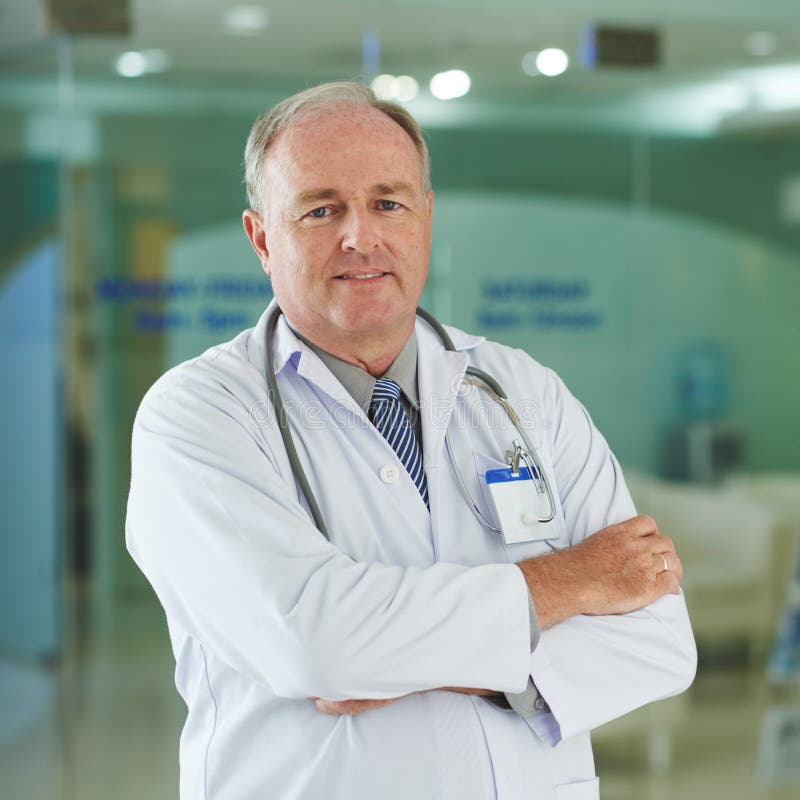 Mature doctor stock image. Image of portrait, look, middleaged - 93096805
