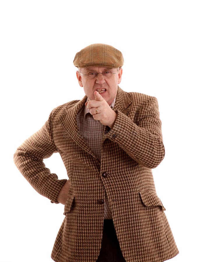 Mature English Countryman Pointing Stock Image - Image of male, mature ...