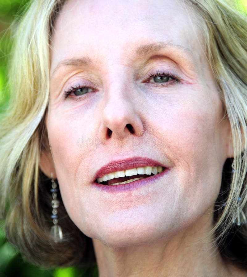 Mature female beauty. stock photo. Image of garden, mature - 69751984