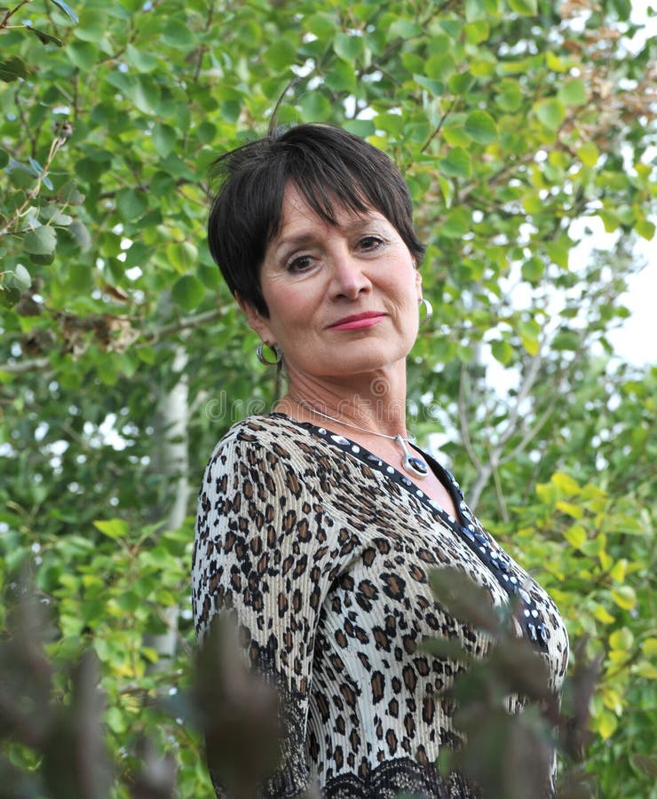 Mature female beauty. stock image. Image of female, flirting - 58270225