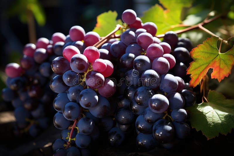 Mature Grape Grapes in Grapes in a Concept of Vertical Photo Grape ...