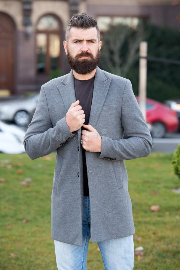 Mature Hipster With Beard Fashion Man With Beard Brutal Caucasian