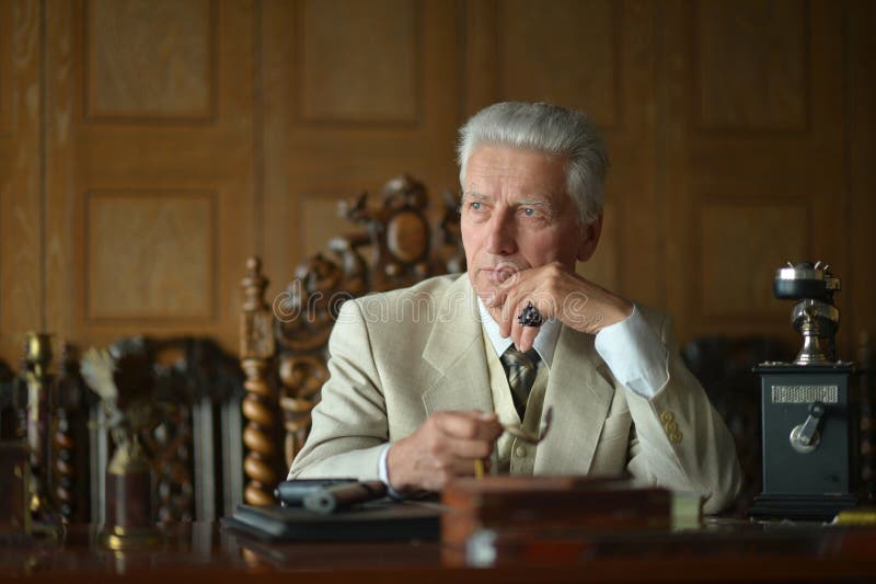 Mature male mafia boss stock photo. Image of businessman - 79309158