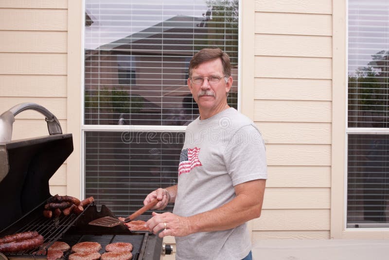 Mature Man Barbecuing Stock Photos - Free & Royalty-Free Stock Photos ...