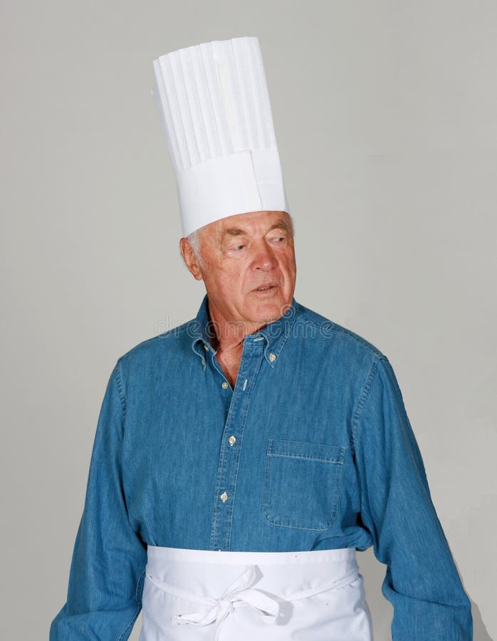 Mature Man with Chef S Hats Stock Image - Image of live, cuisine: 7079375
