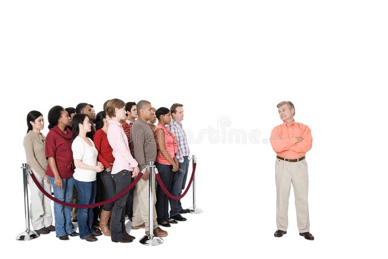 A Mature Man Standing Out from the Crowd Stock Image - Image of 3035 ...