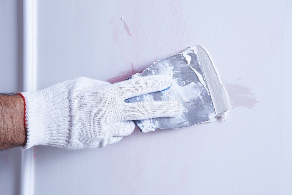 Mature man using scraper stock photo. Image of mature - 177837730