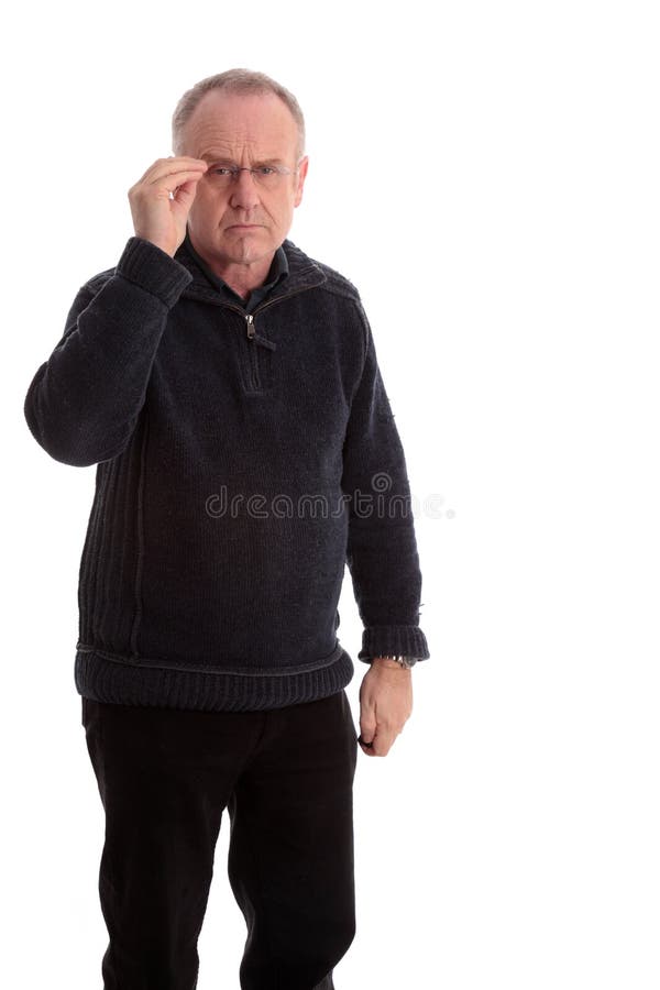 Mature English Countryman Pointing Stock Image - Image of male, mature ...