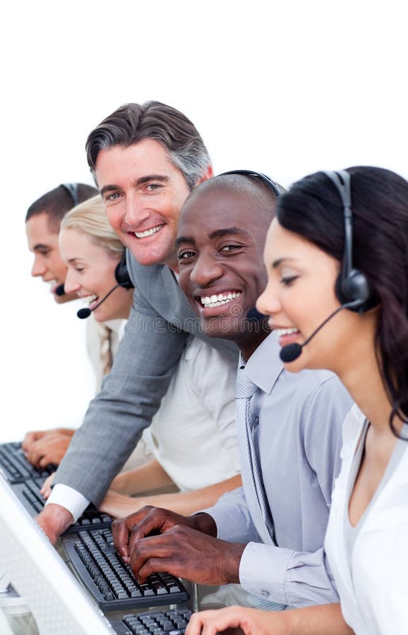 Mature Manager Checking His Employee S Work Stock Photo - Image of ...