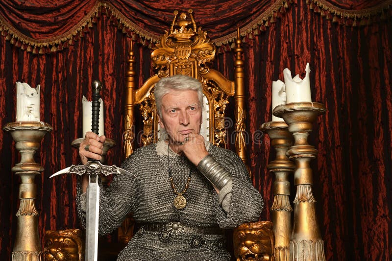 Mature Medieval knight stock image. Image of brave, armed - 42233621