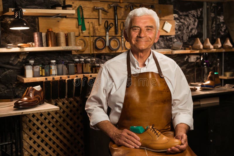 Mature Concentrated Shoemaker Stock Photos - Free & Royalty-Free Stock ...
