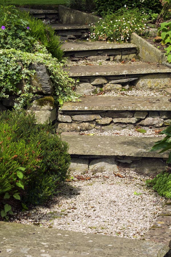 Garden Steps and Path stock photo. Image of path, lead - 45540176